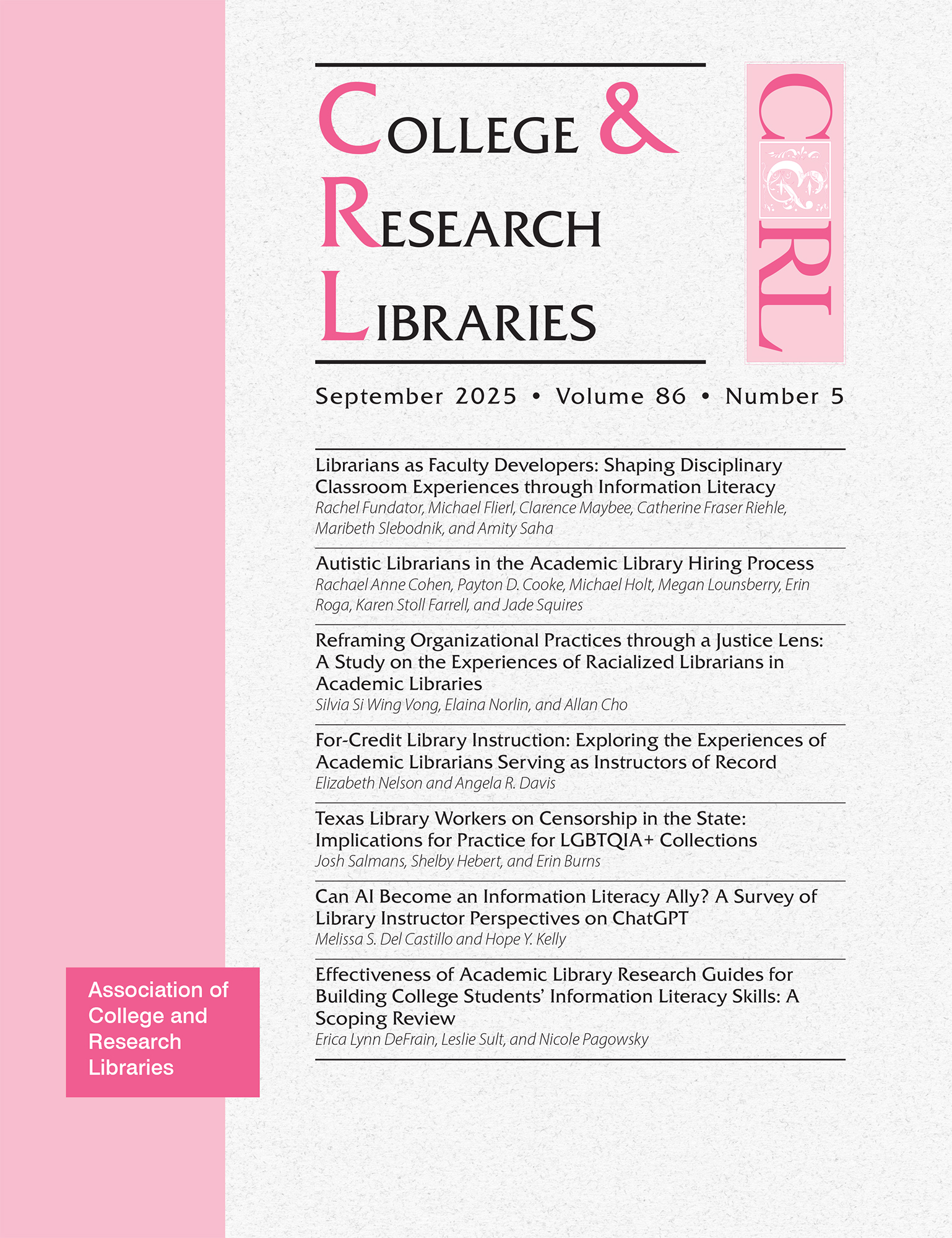 College & Research Libraries